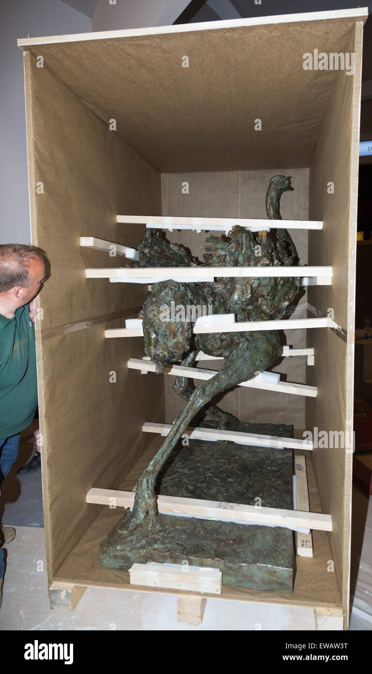 London, UK. 20 June 2015. Sculptor Mark Coreth's centrepiece, a life ...