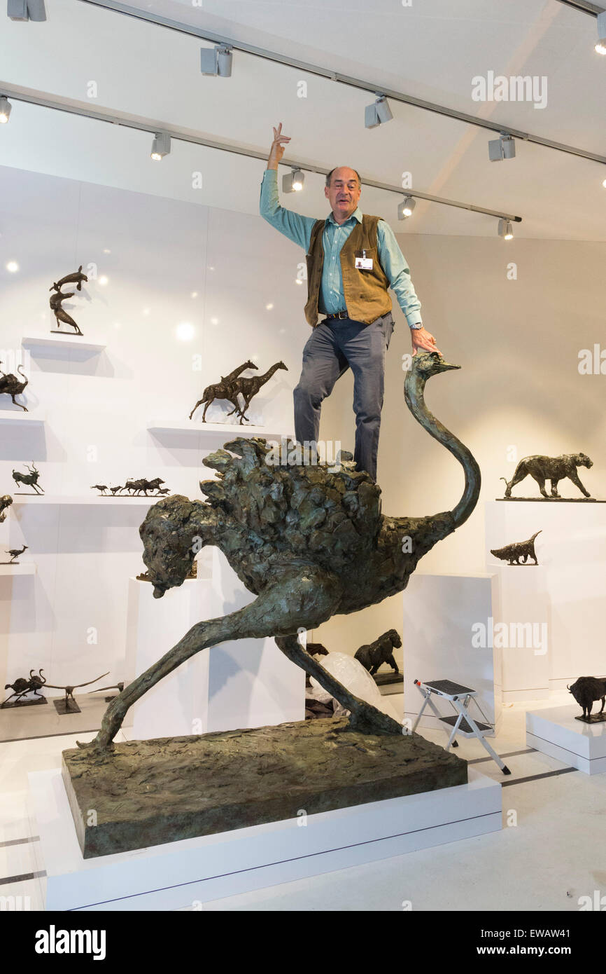 London, UK. 20 June 2015. Relieved that the sculpture got to the art ...