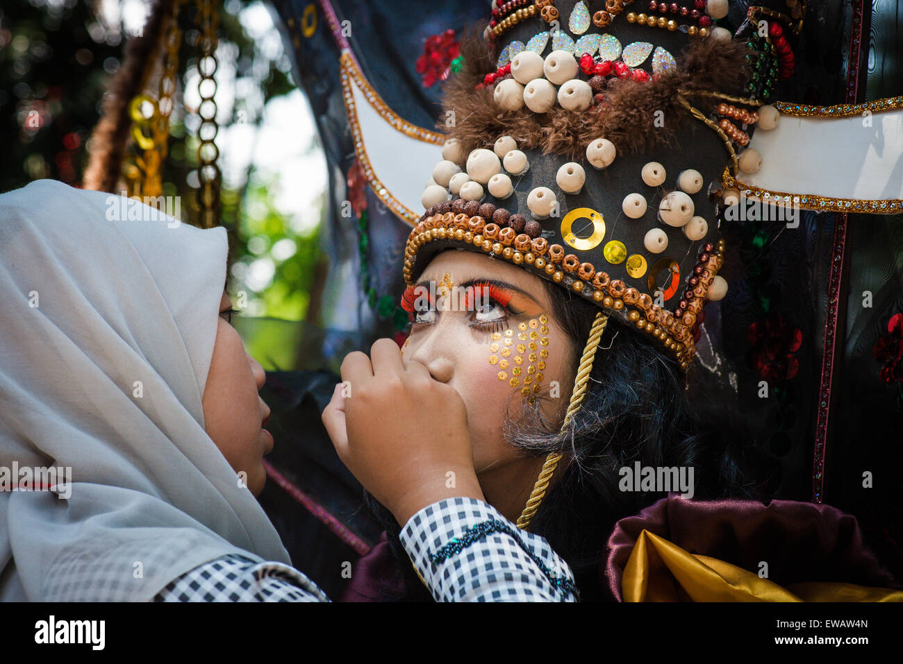 Child at the Jember Fashion Carnival in Jember, Indonesia Stock Photo ...