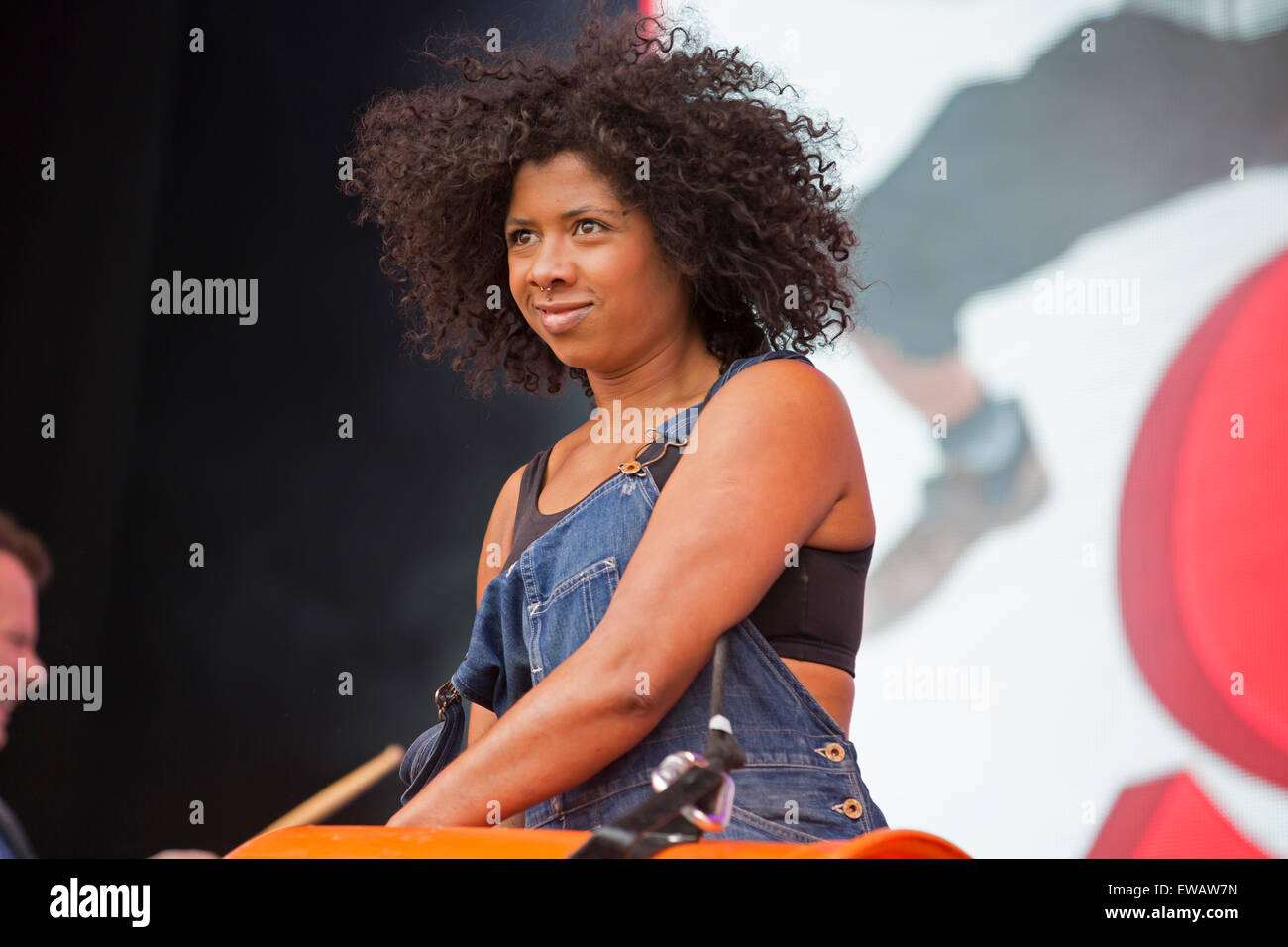 London, UK. 21st June, 2015. Stomp perform at West End Live 2015 in ...