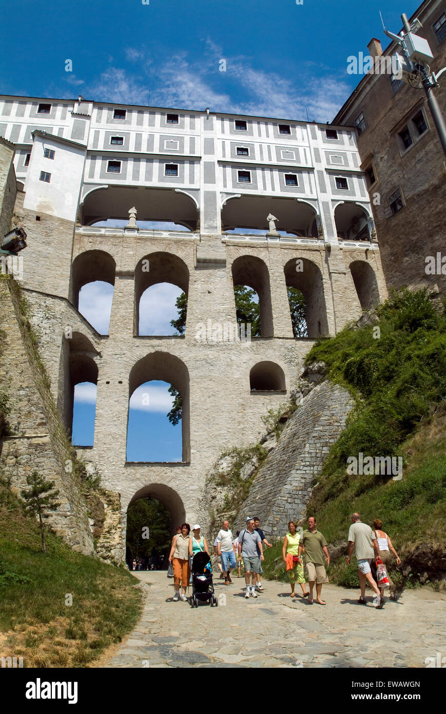 Medieval covered walkway hi-res stock photography and images - Alamy