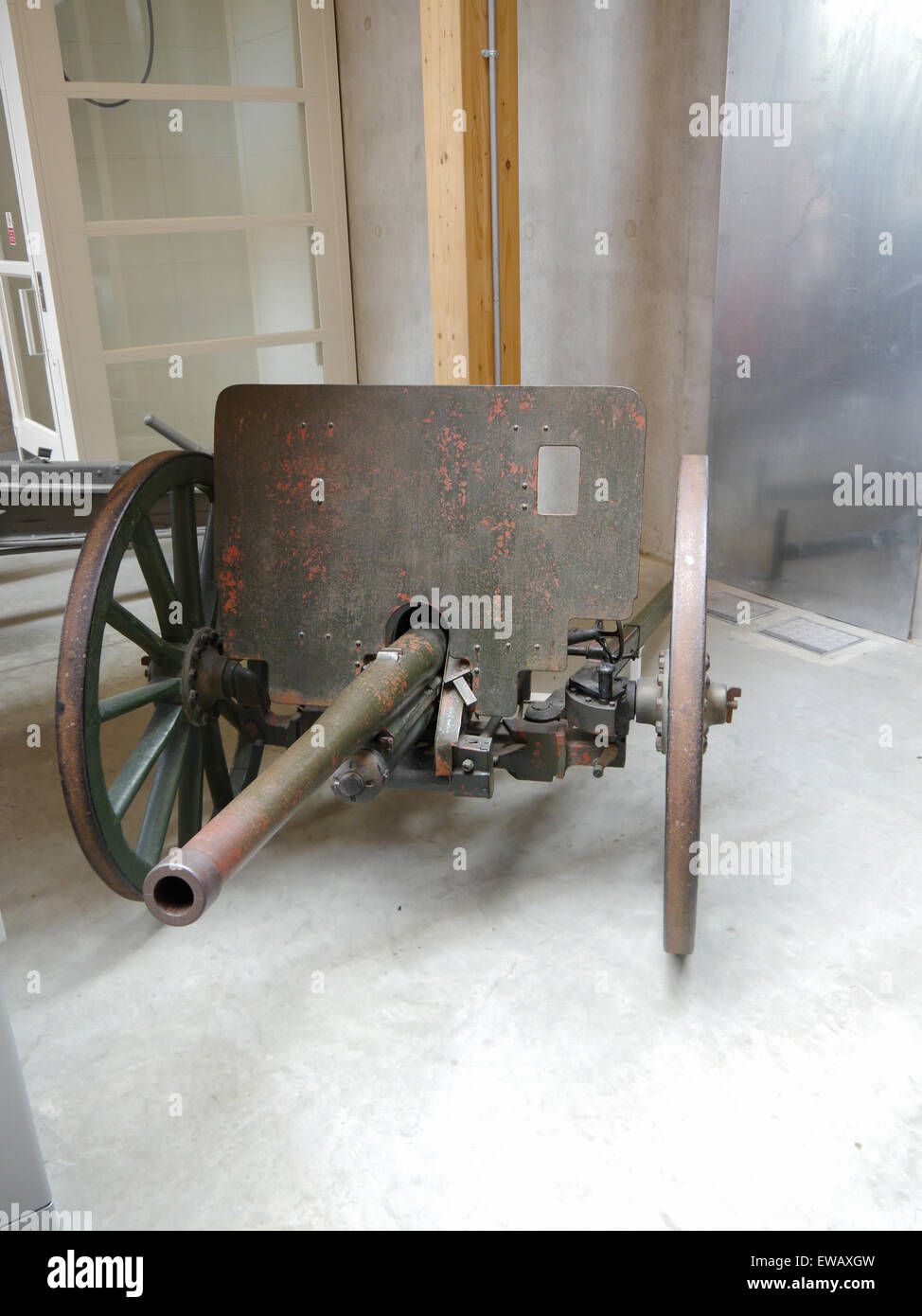 A Japanese 37mm Type 94, QF gun built around 1941 and now housed in the ...