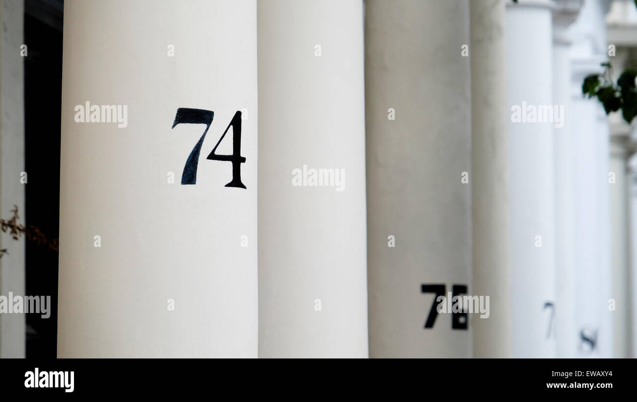 Number column pillar hi-res stock photography and images - Alamy