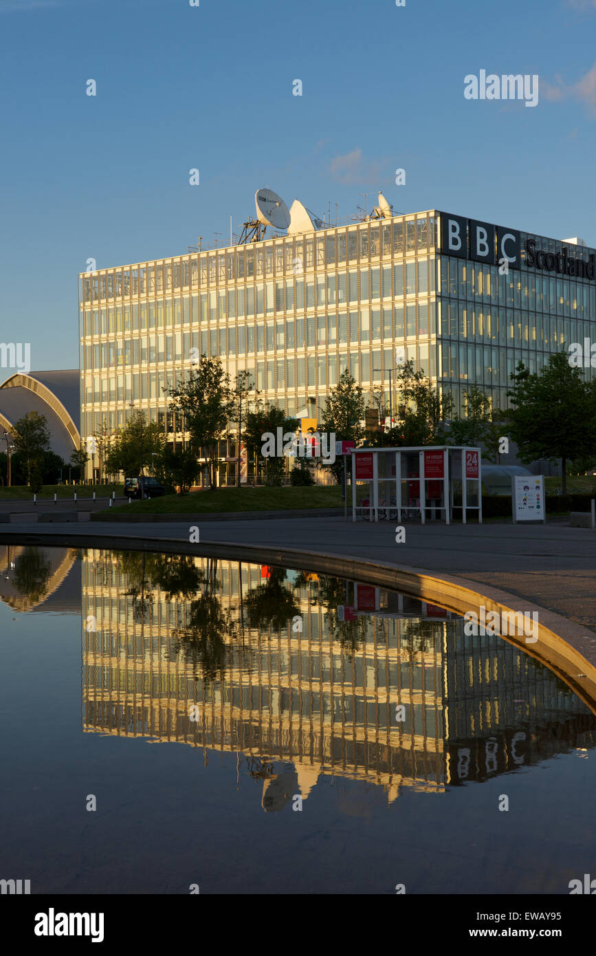 BBC Scotland Headquarters building, Pacific Quay, Glasgow Stock Photo ...