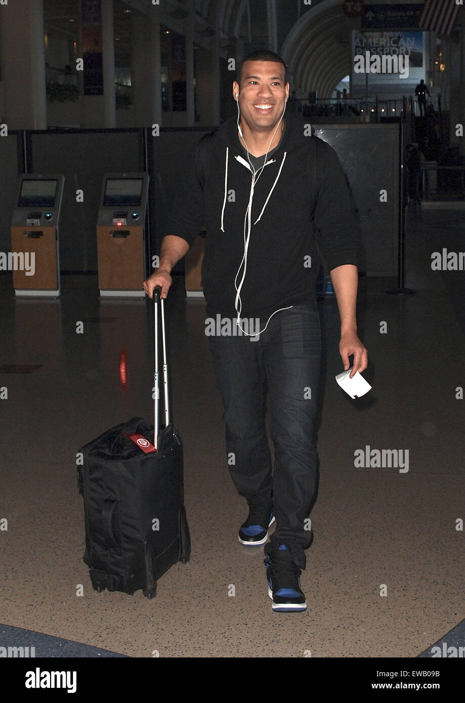 Entertainment Blogger Michael Yo arrives at Los Angeles International ...