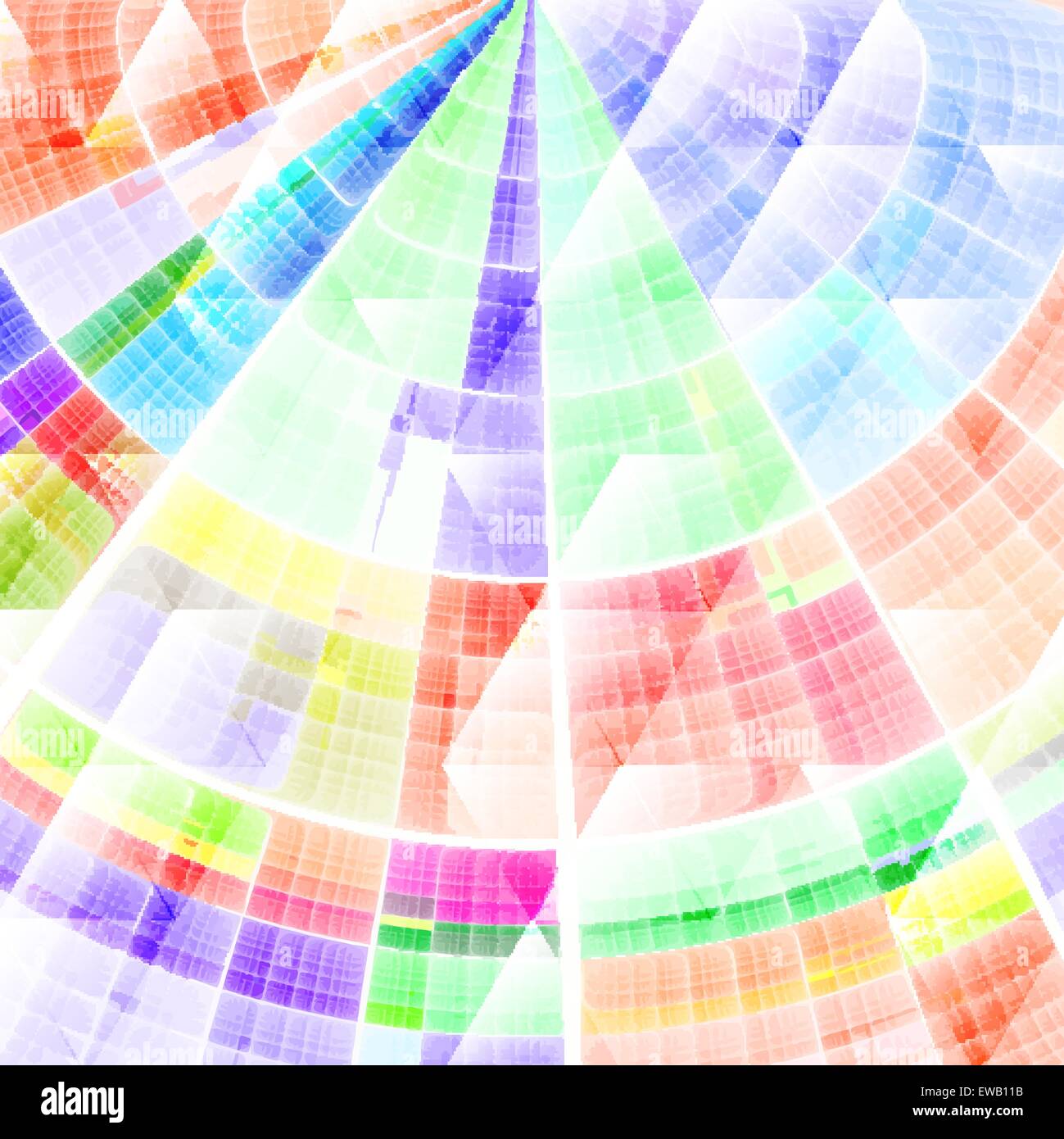 Composition of abstract radial grid Stock Vector Image & Art - Alamy