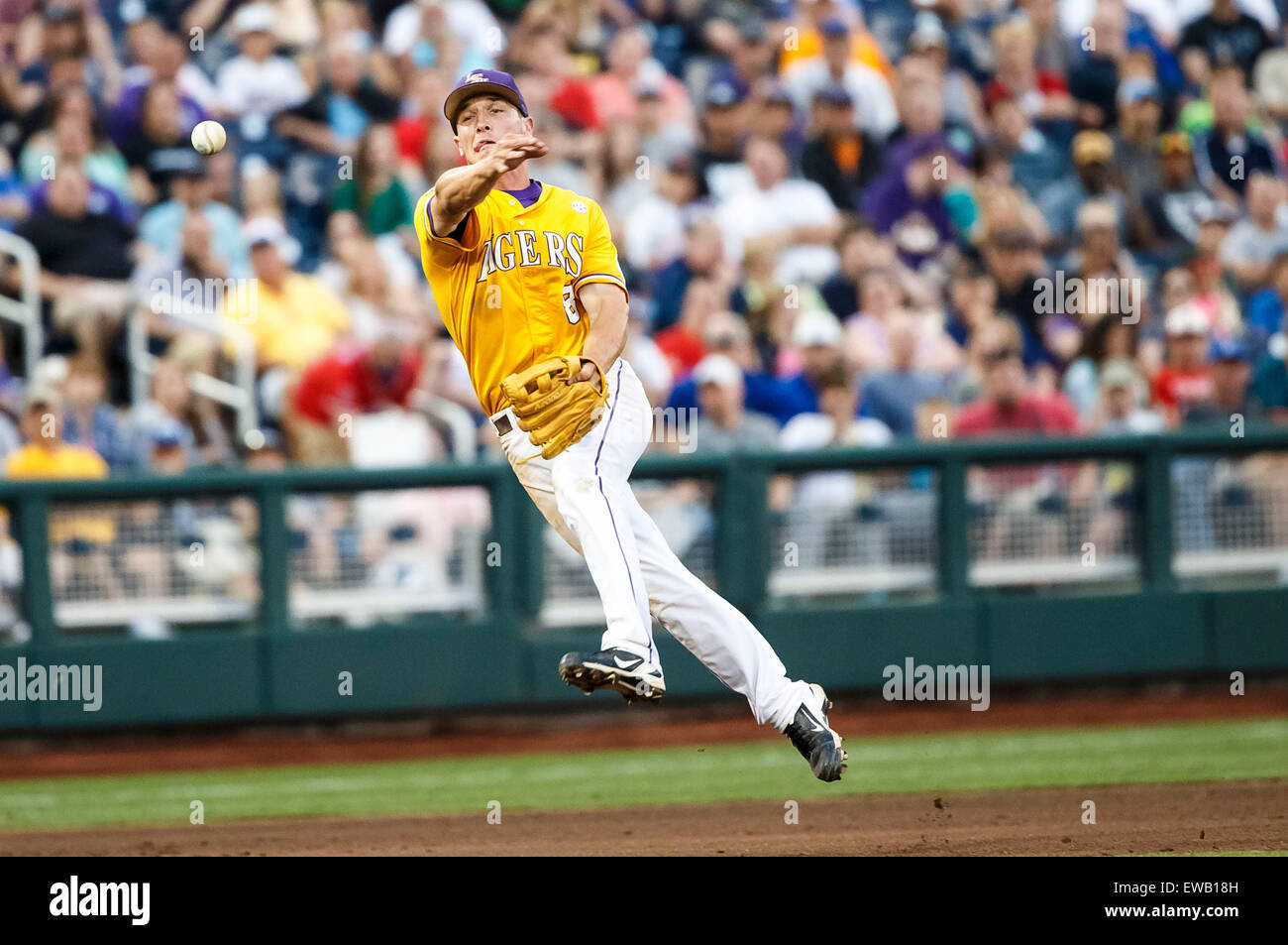June 18, 2015: LSU shortstop Alex Bregman #8 in action during game 10 ...