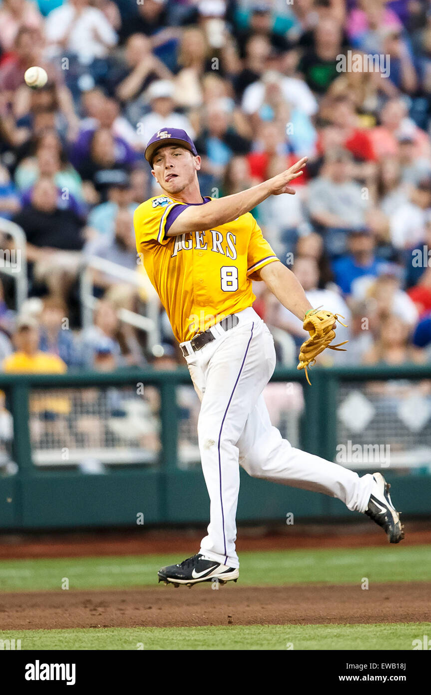 June 18, 2015: LSU shortstop Alex Bregman #8 in action during game 10 ...