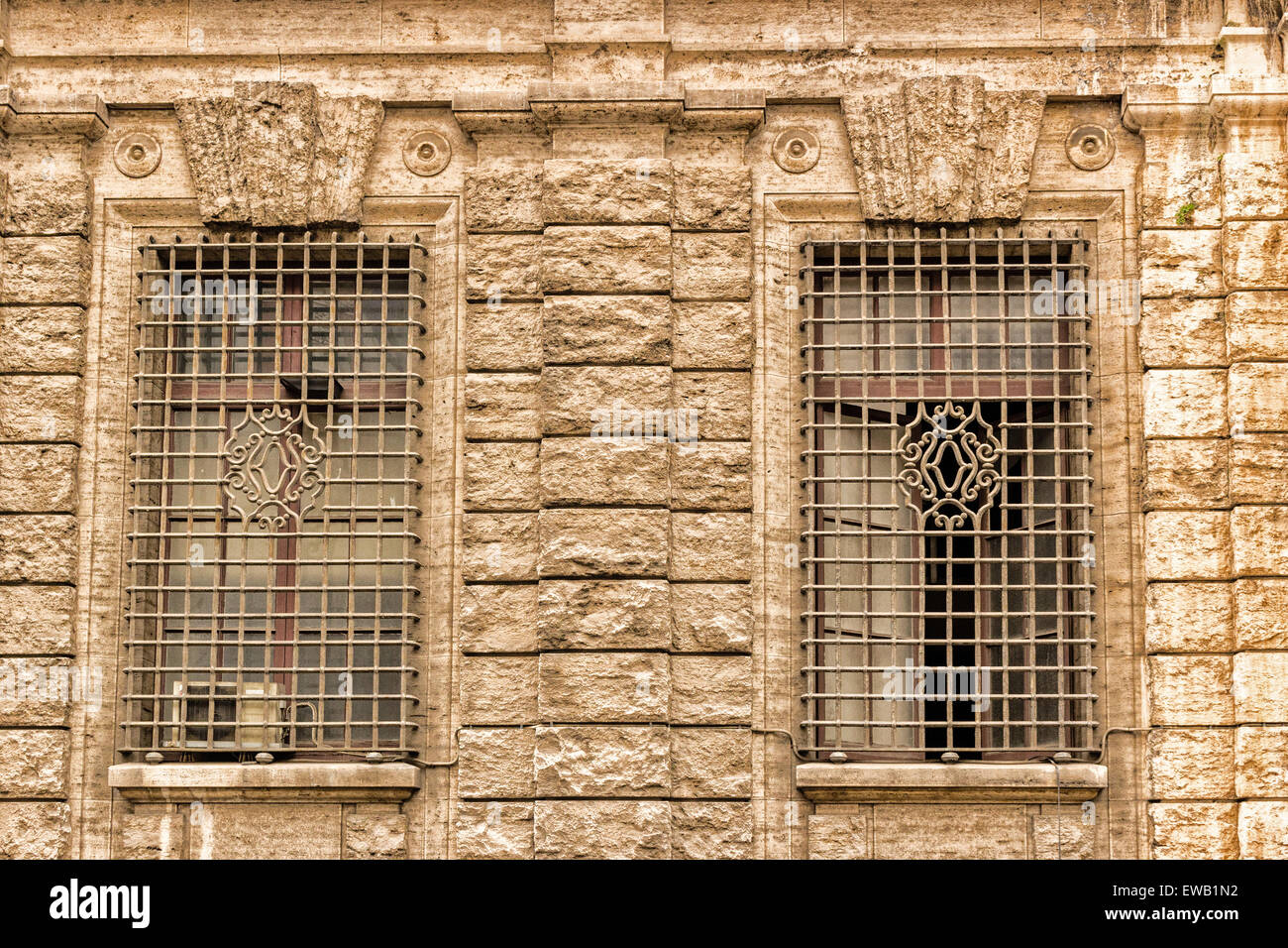 Grated windows hi-res stock photography and images - Alamy
