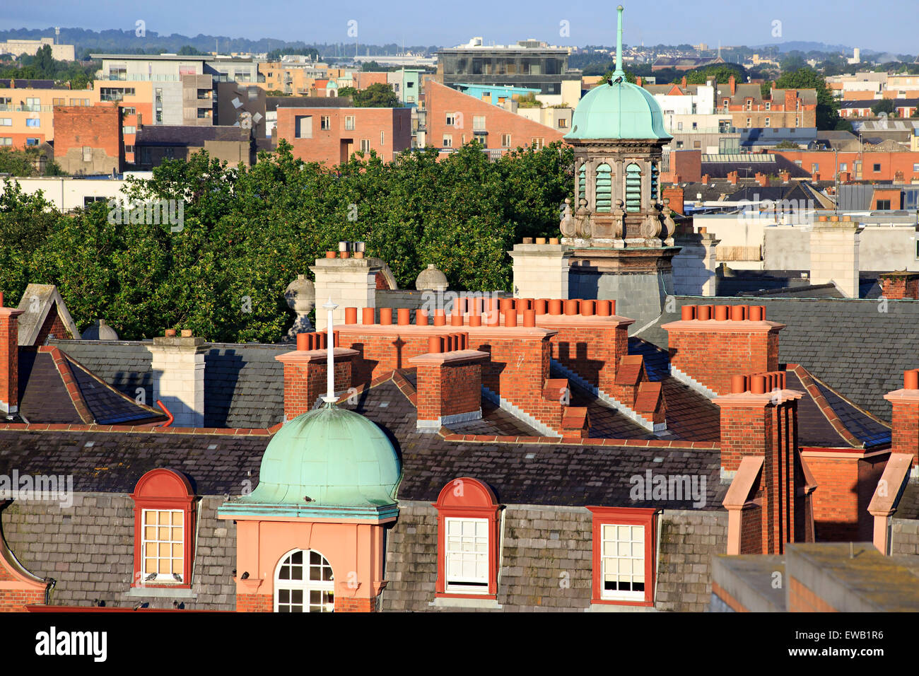 Morning view of downtown Dublin Stock Photo - Alamy