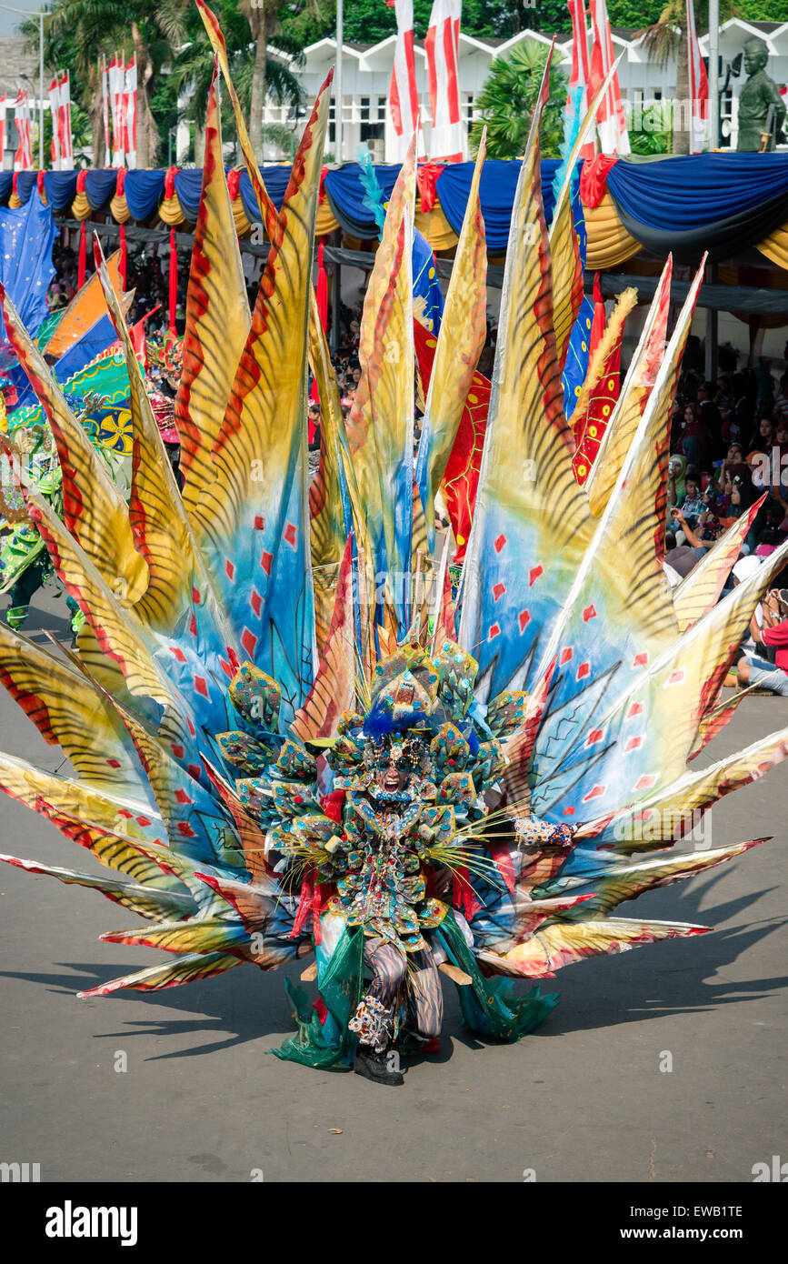 The colouful Jember Fashion Carnival in Jember Indonesia Stock Photo ...