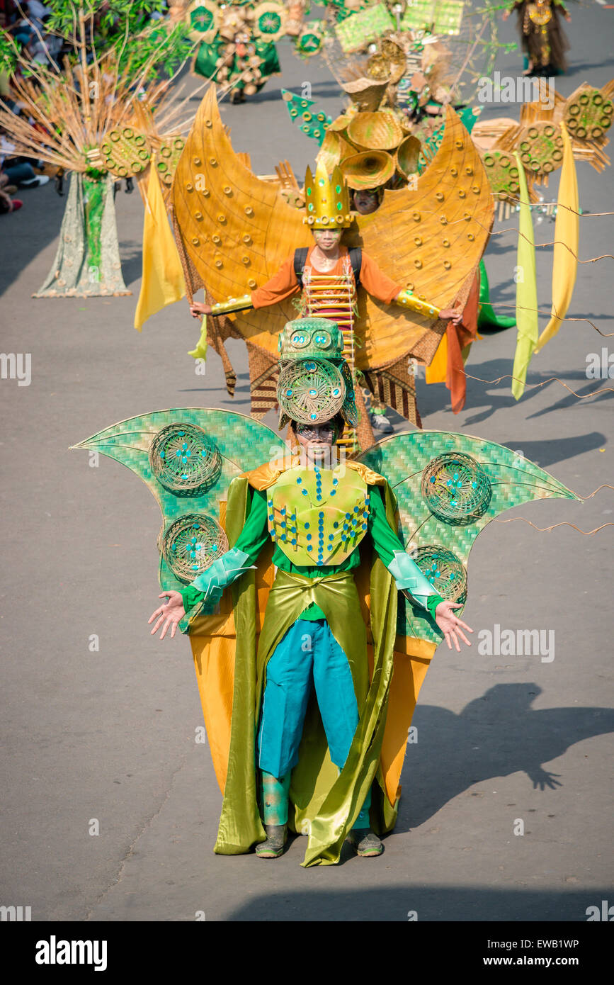 The colouful Jember Fashion Carnival in Jember Indonesia Stock Photo ...
