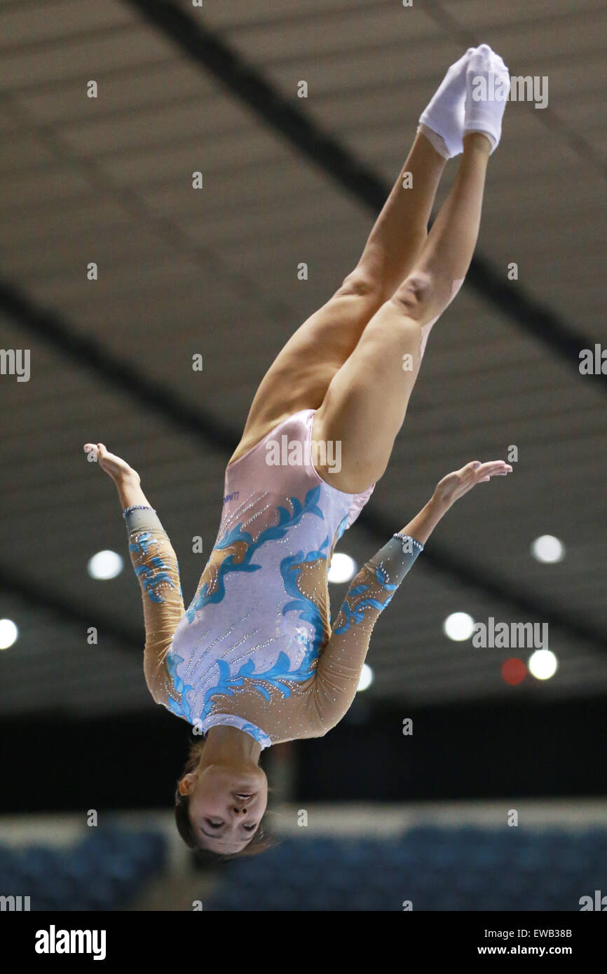 st Yoyogi Gymnasium, Tokyo, Japan. 21st June, 2015. Ayana Yamada, June ...