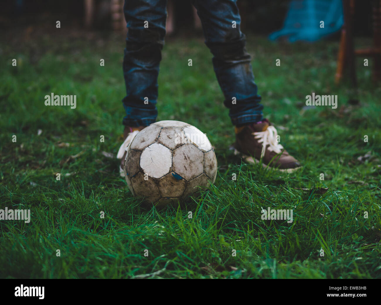 Football legs ball hi-res stock photography and images - Alamy