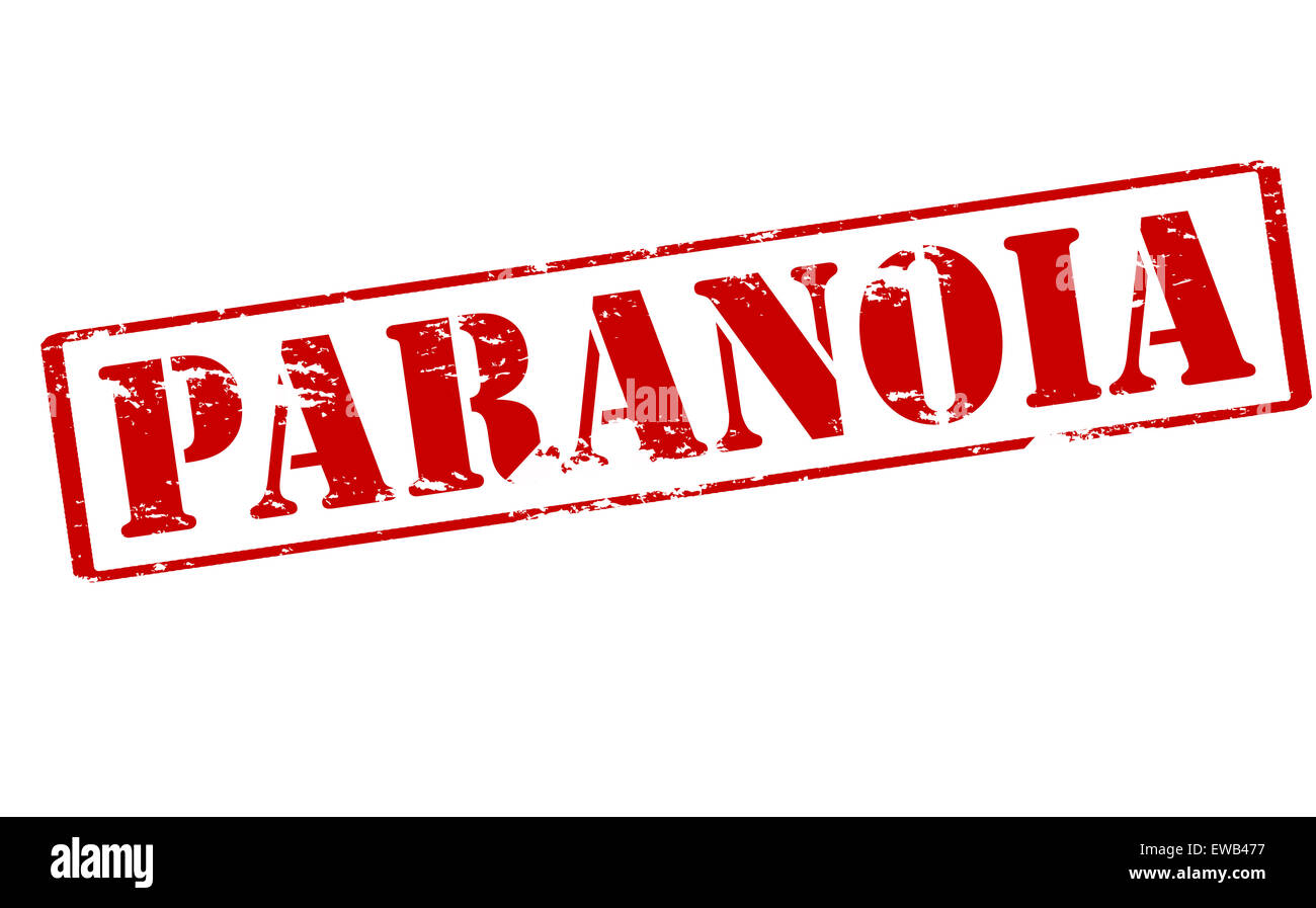 Rubber stamp with word paranoia inside, vector illustration Stock Photo ...