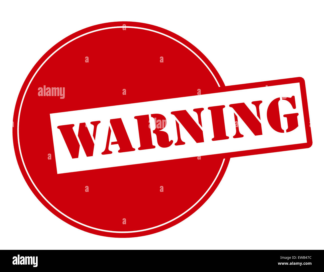 Rubber stamp with word warning inside, vector illustration Stock Photo ...