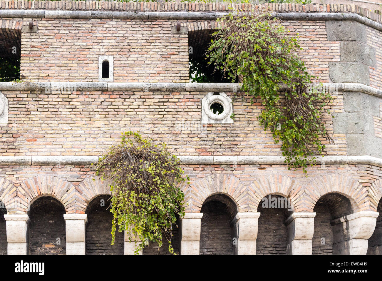 Windows of historical building in the center of Rome Stock Photo - Alamy