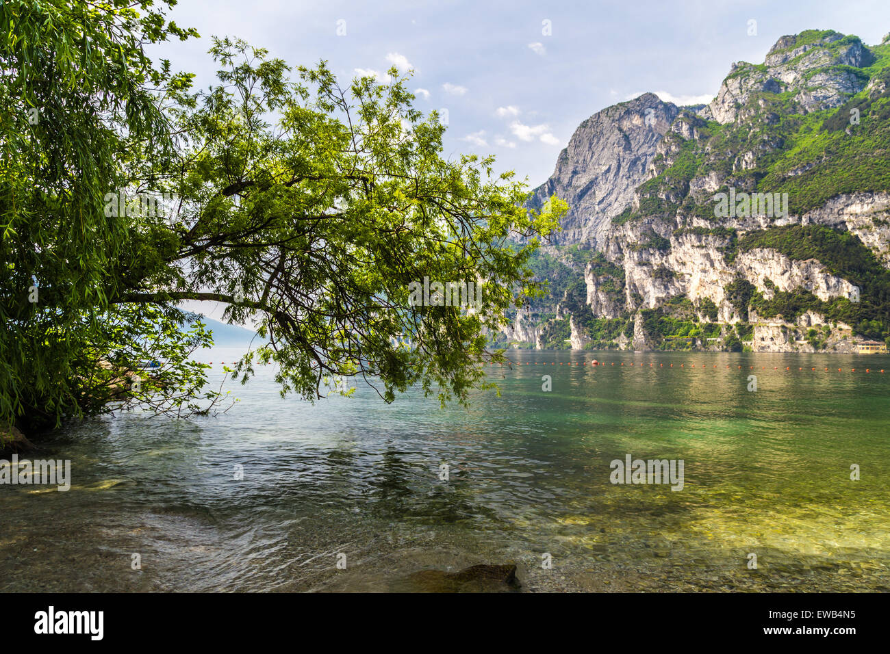 a spring morning at the Lake of Garda, Italy Stock Photo - Alamy