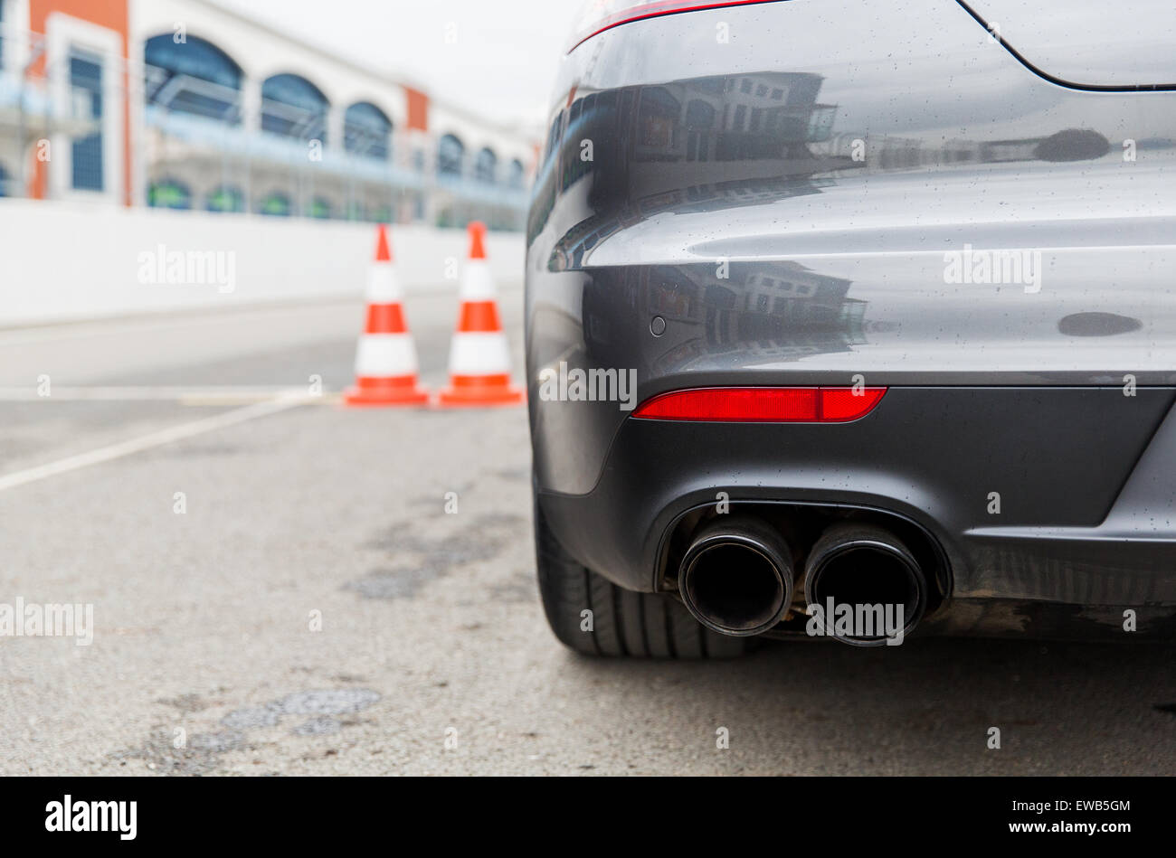 close up of car back on speedway at stadium Stock Photo - Alamy