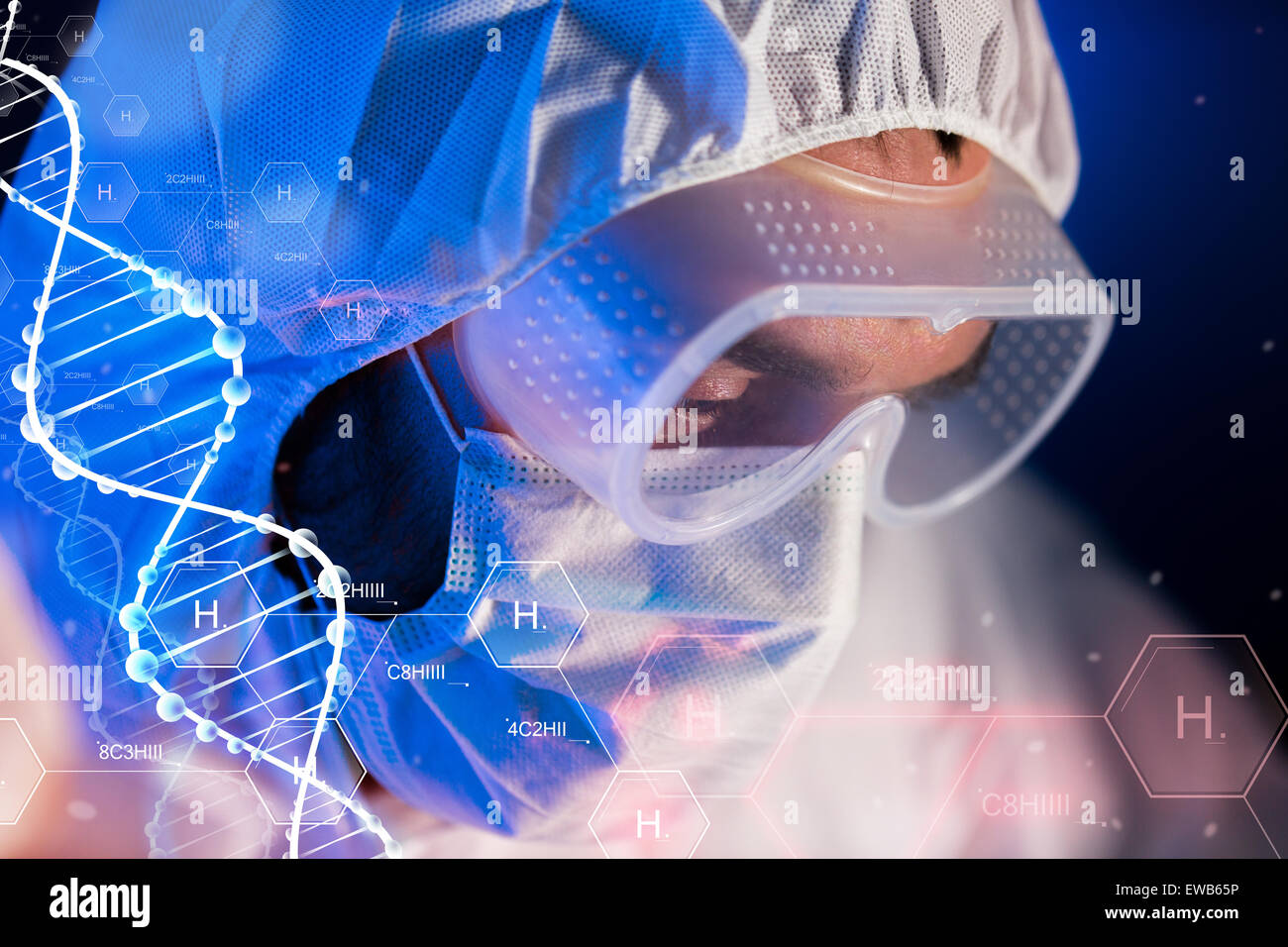 Scientist face hi-res stock photography and images - Alamy