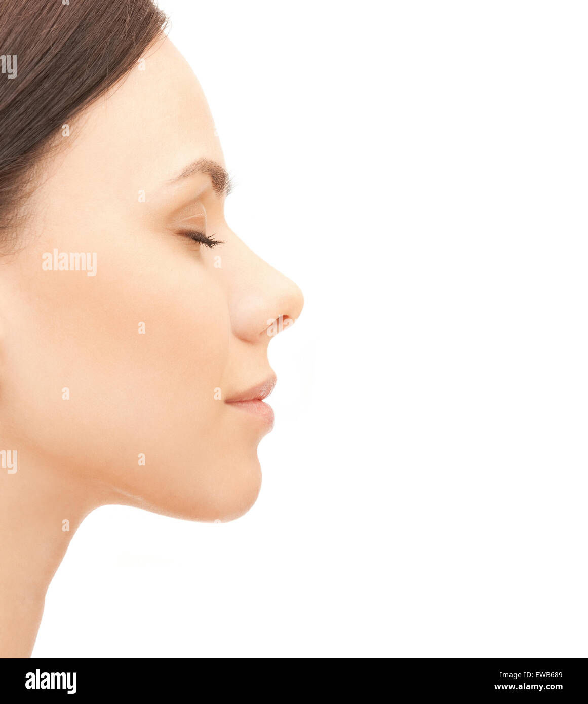 profile portrait of young woman Stock Photo - Alamy