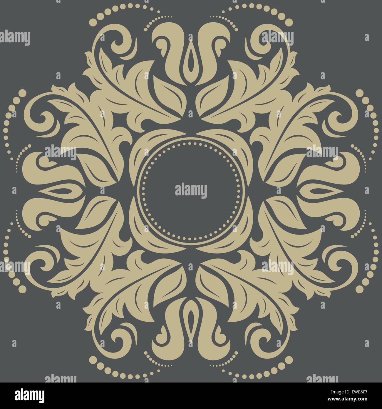 Damask Vector Orient Pattern Stock Vector Image & Art - Alamy