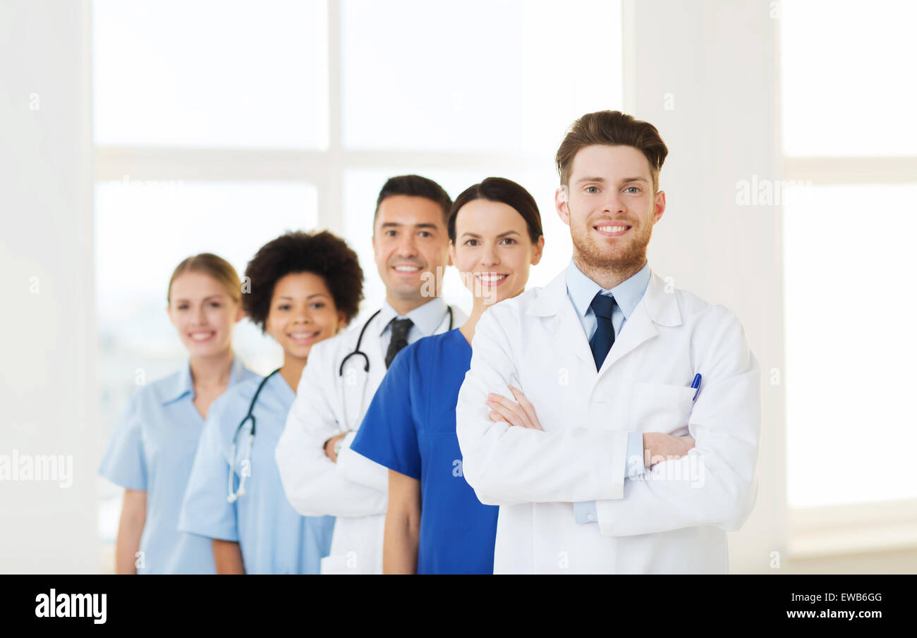 group of happy doctors at hospital Stock Photo - Alamy