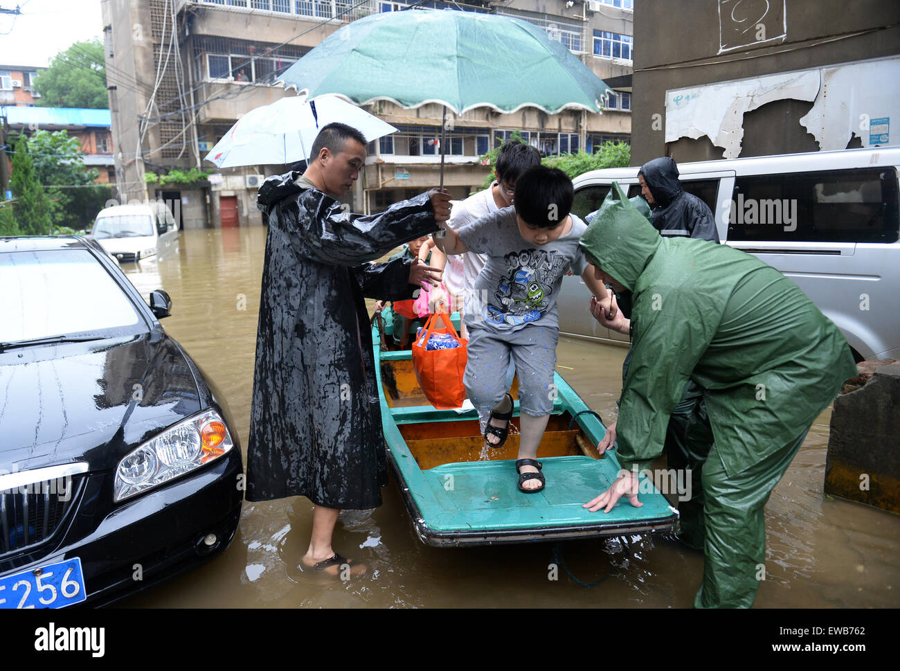 Nanchang, China's Jiangxi Province. 22nd June, 2015. Residents are ...
