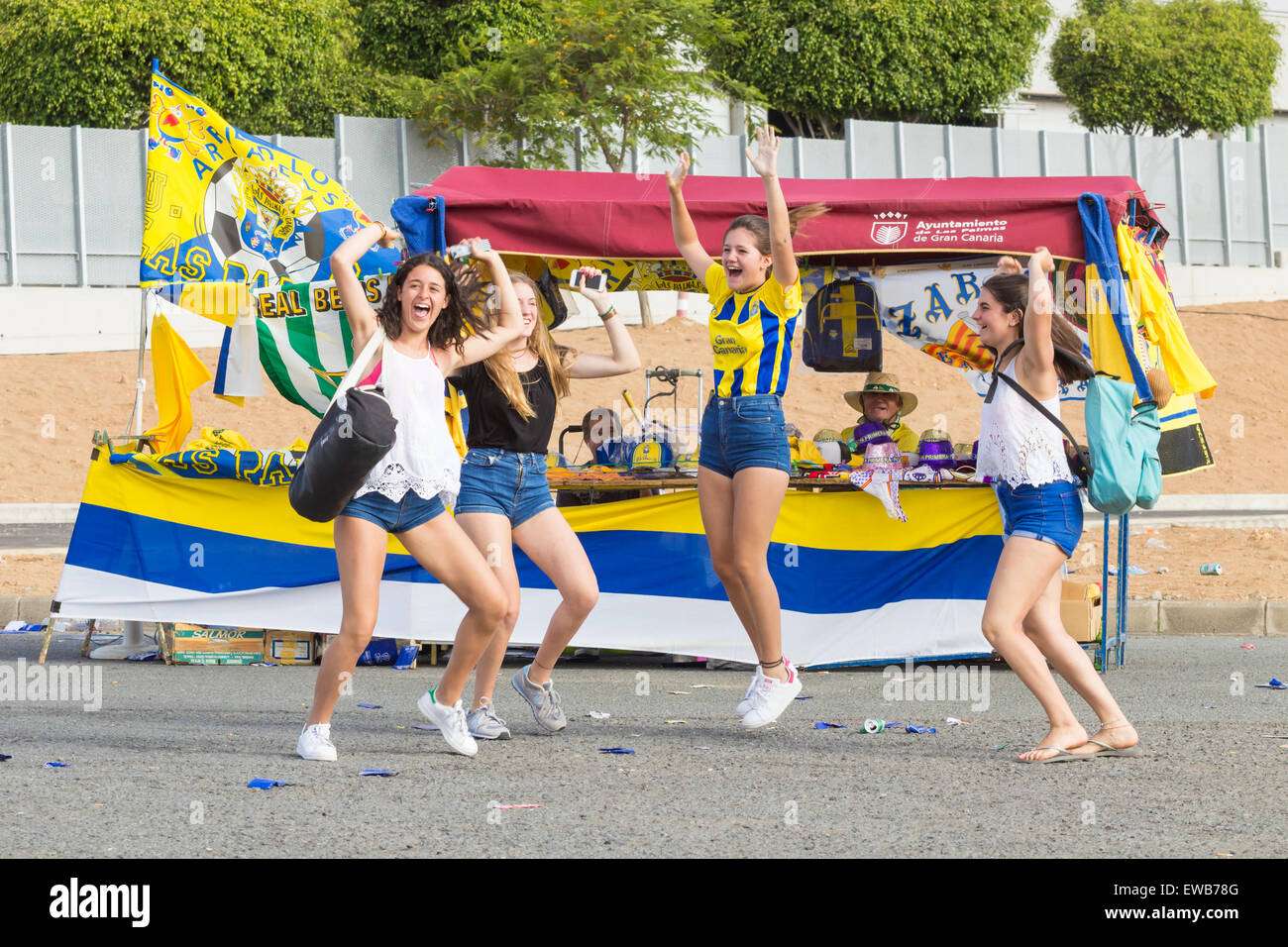 Football fans go wild hi-res stock photography and images - Alamy