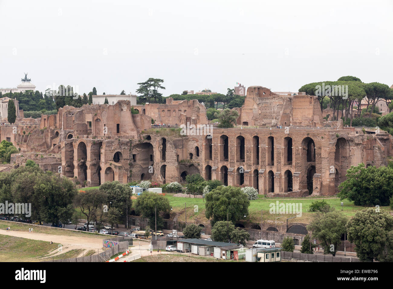 Palace of Emperor Augustus Domus Augustana on the Palatine hill in Rome ...