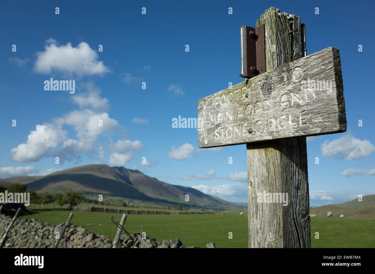 Signpost keswick uk hi-res stock photography and images - Alamy