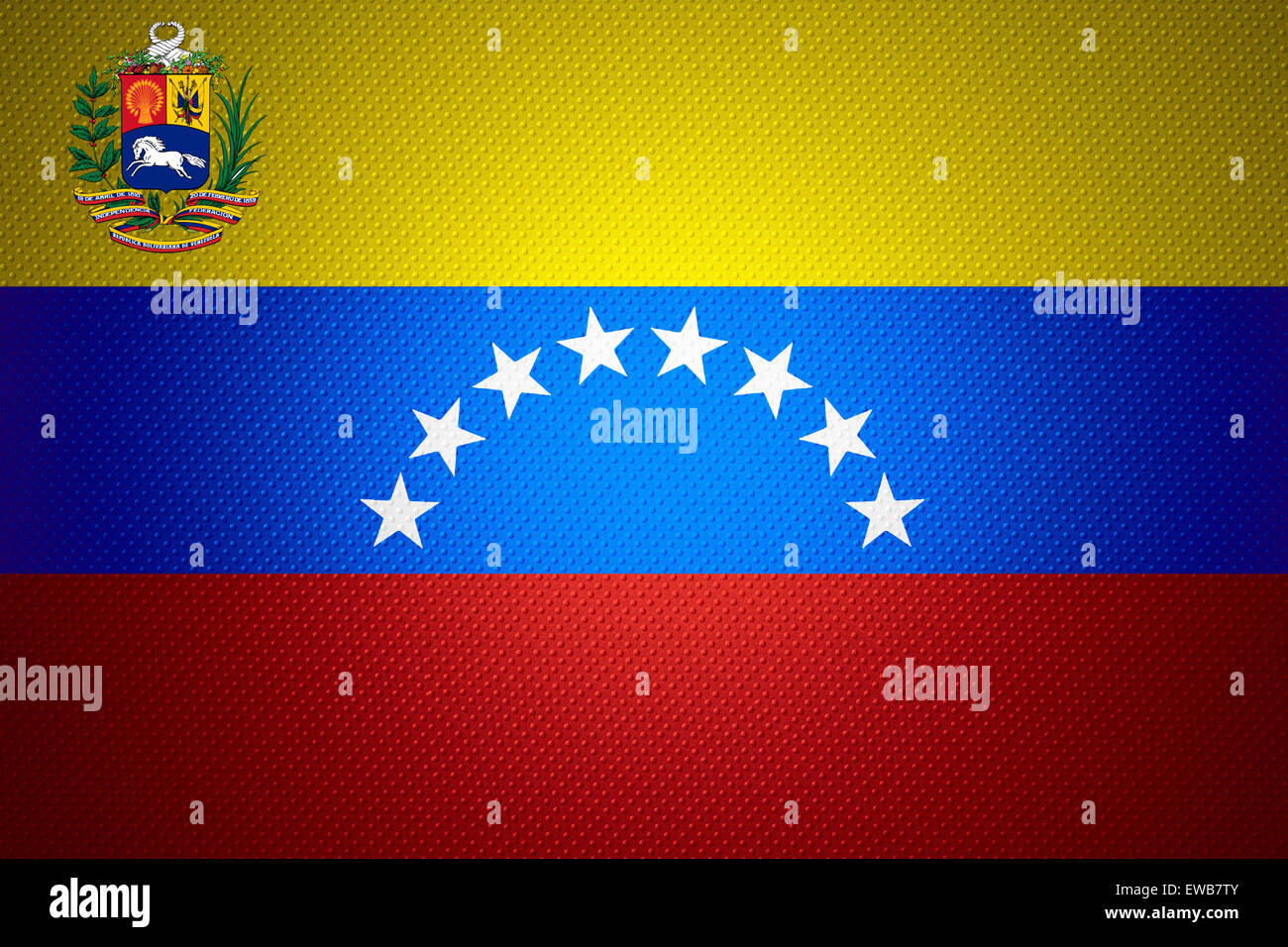 Venezuela flag or Venezuelan banner on abstract texture Stock Photo - Alamy