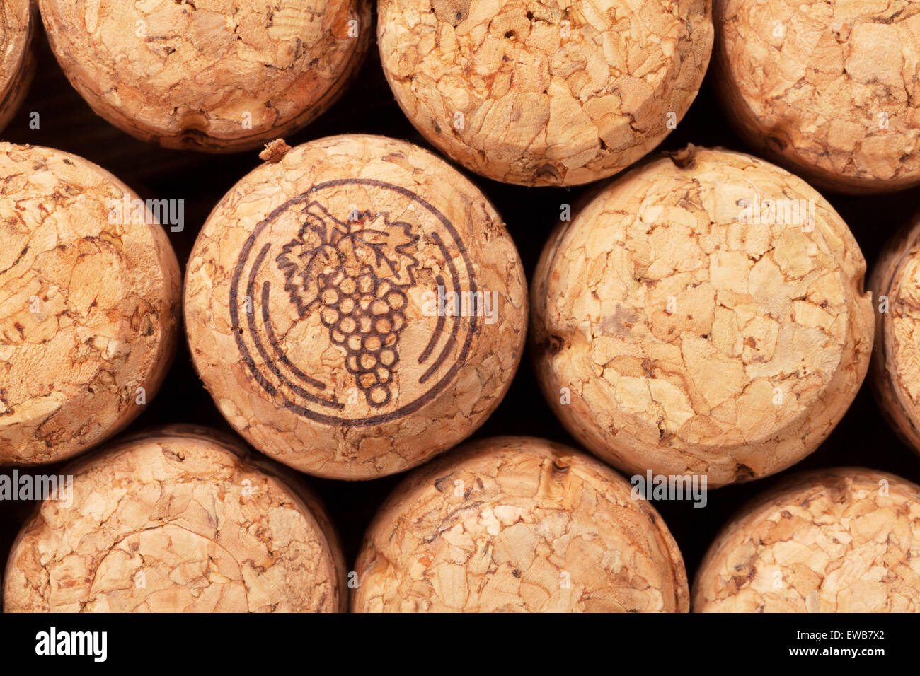 Champagne wine corks texture background Stock Photo - Alamy