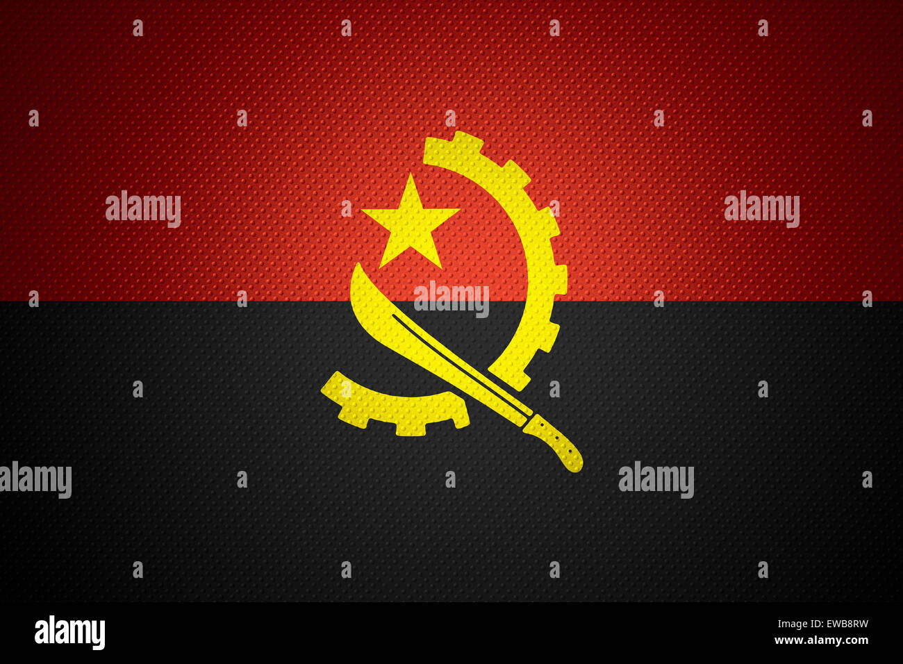 Angola flag or Angolan banner on abstract texture Stock Photo - Alamy