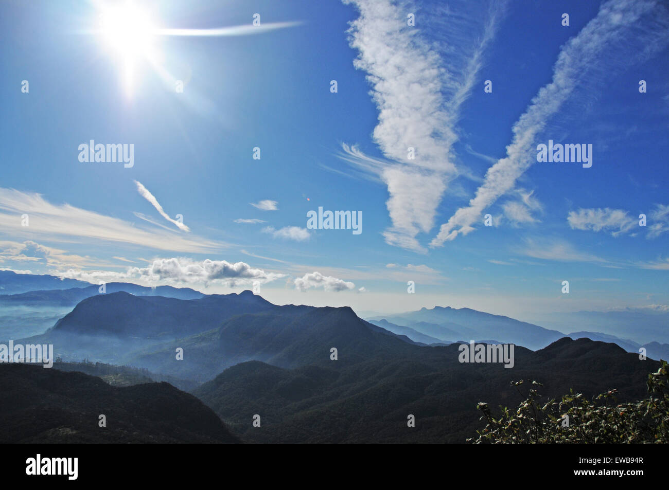 View from Adam's Peak, Sri Lanka Stock Photo - Alamy