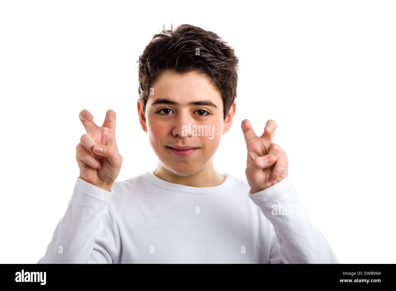 Middle finger kid hi-res stock photography and images - Alamy