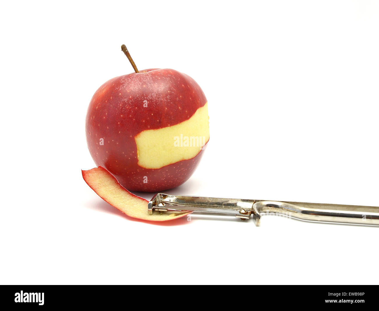 Peeling apple Cut Out Stock Images & Pictures - Alamy