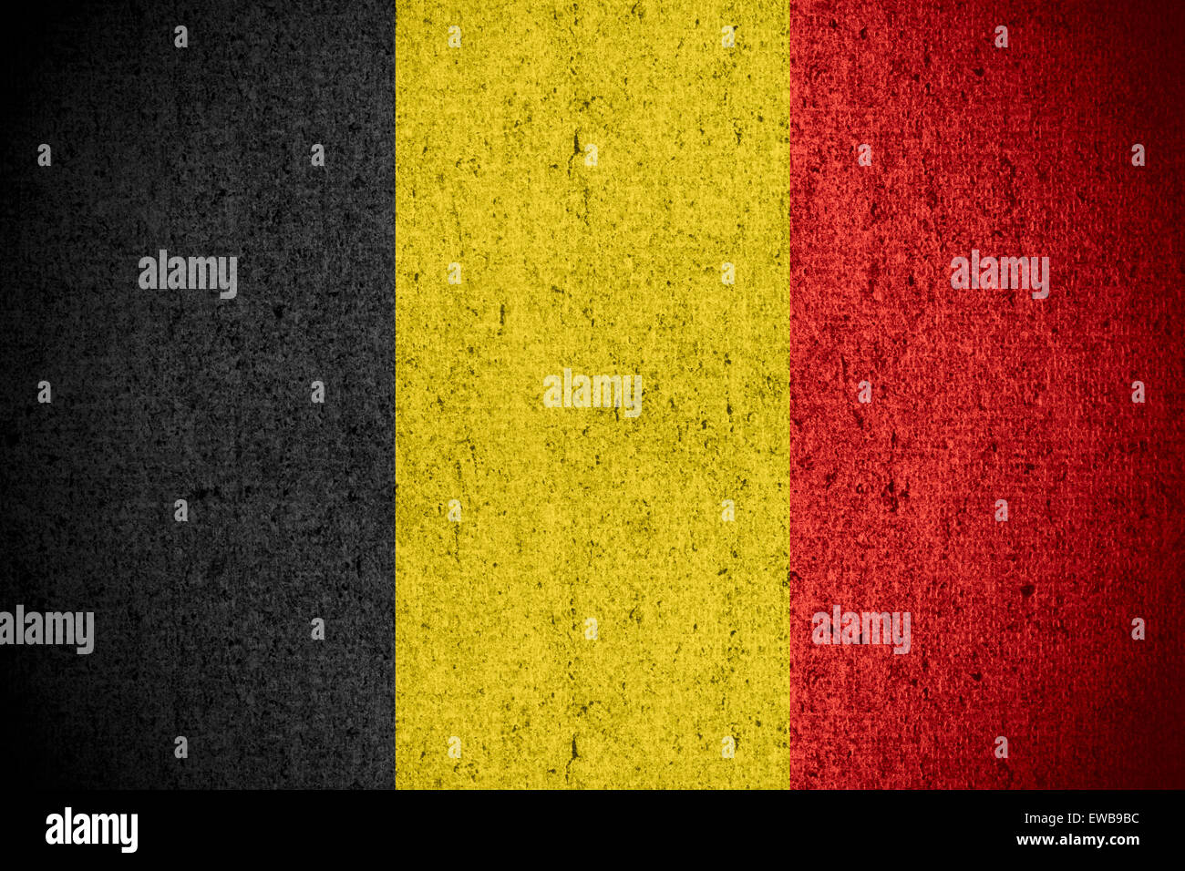 flag of Belgium or Belgian banner on rough pattern texture Stock Photo ...