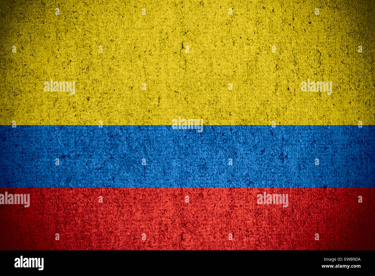flag of Colombia or Colombian banner on rough pattern texture Stock ...