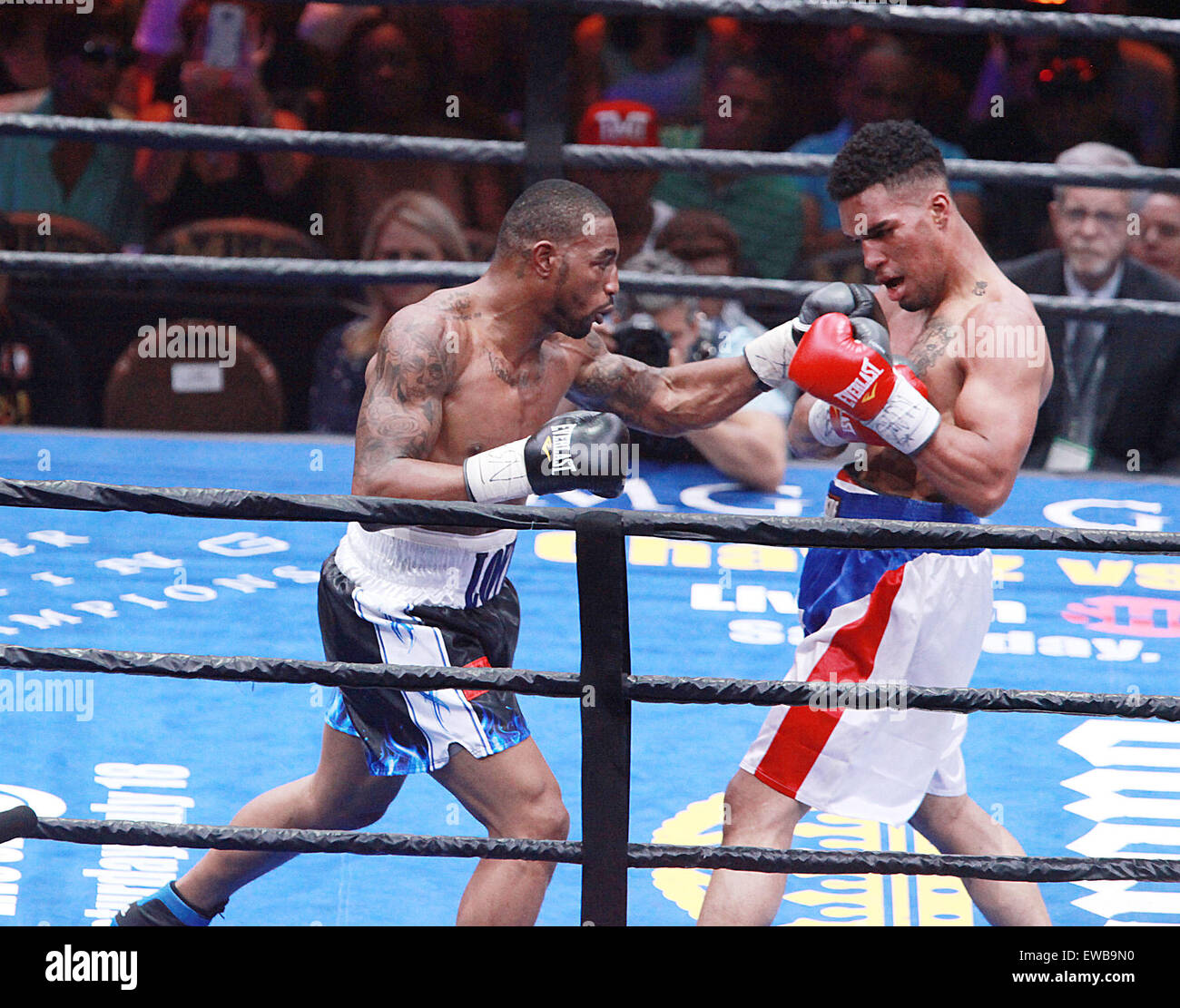 Las Vegas, Nevada, USA. 22nd June, 2015. Boxers J'Leon Love and Jason ...