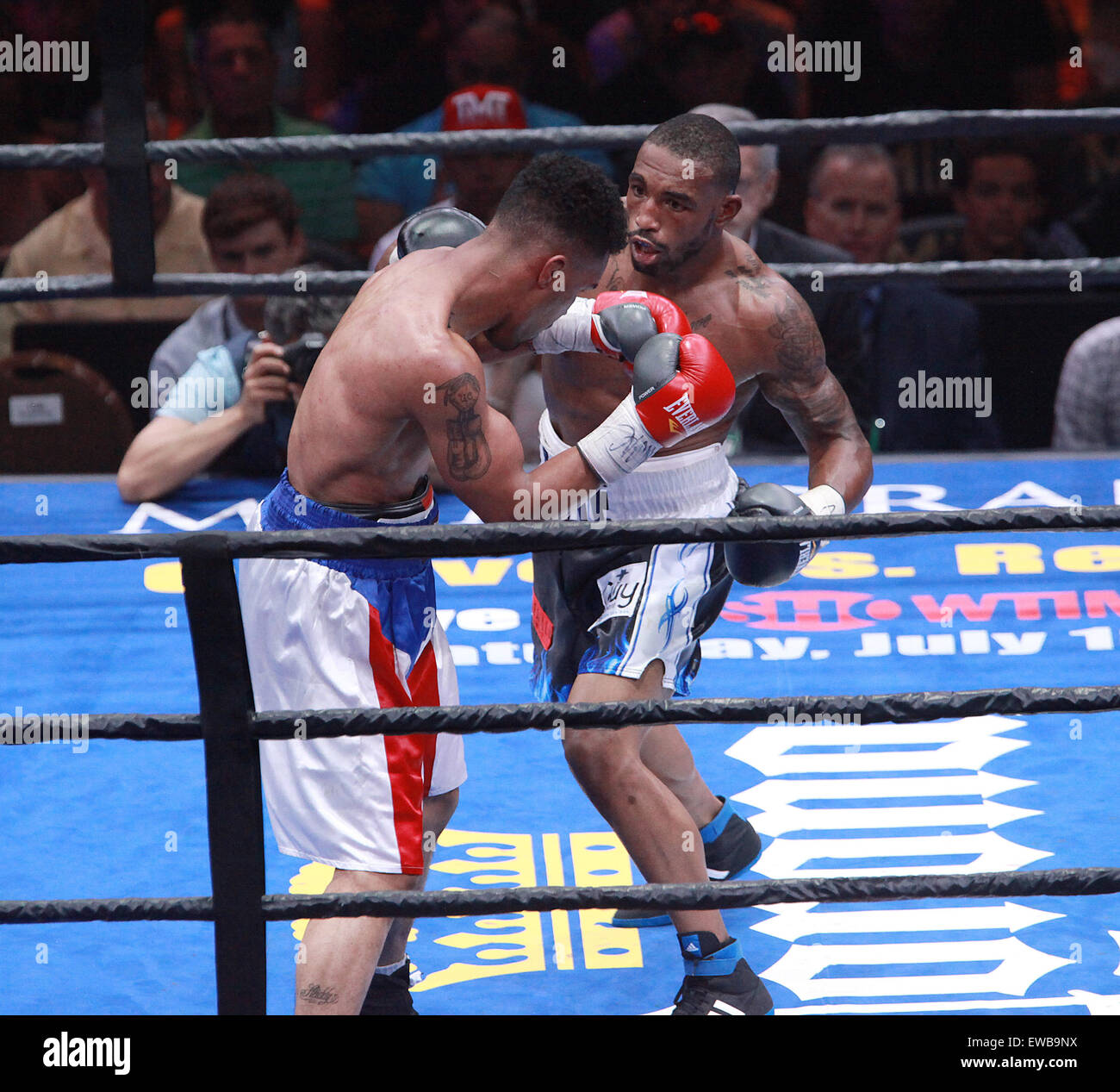 Las Vegas, Nevada, USA. 22nd June, 2015. Boxers J'Leon Love and Jason ...