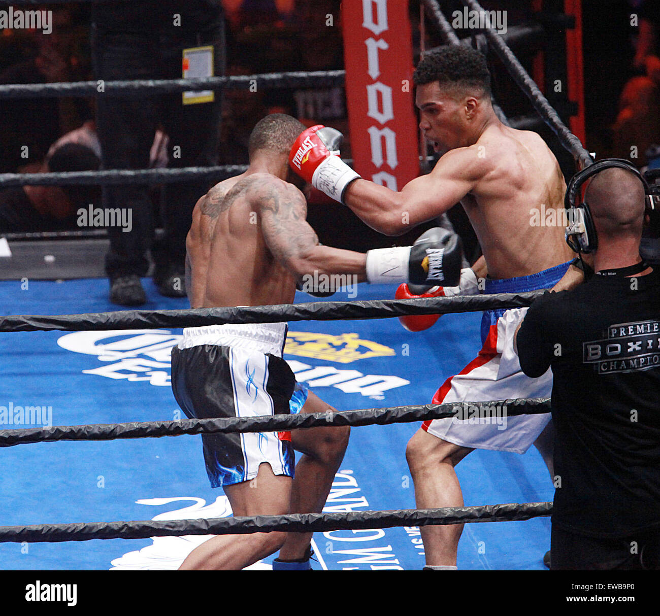 Las Vegas, Nevada, USA. 22nd June, 2015. Boxers J'Leon Love and Jason ...