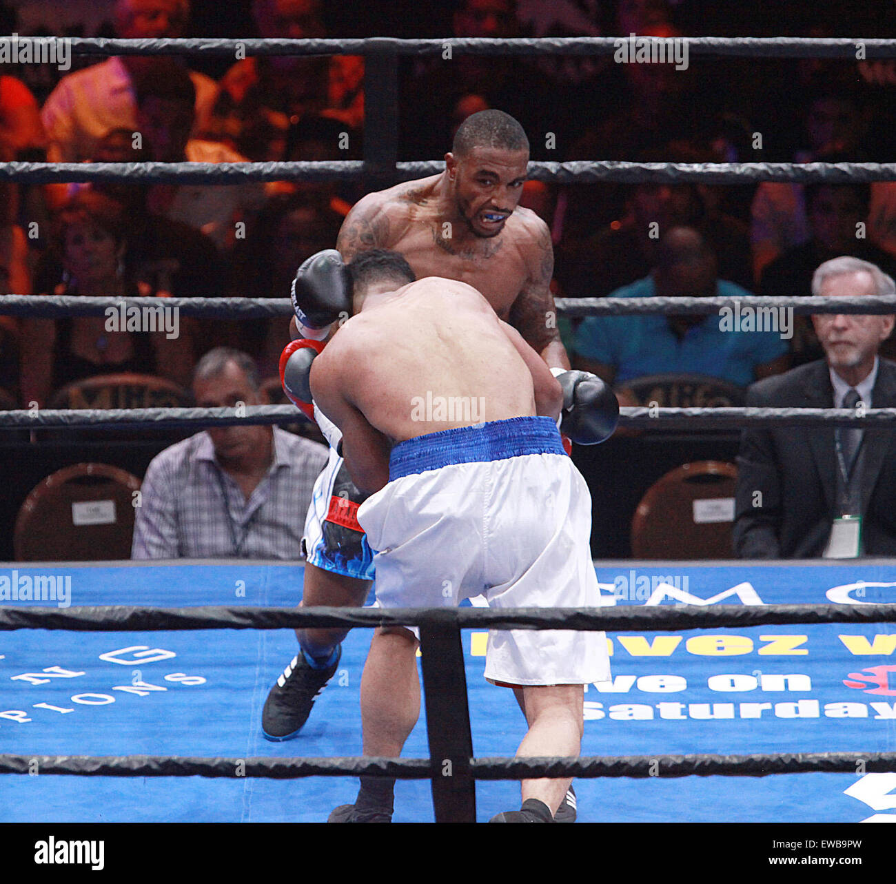 Las Vegas, Nevada, USA. 22nd June, 2015. Boxers J'Leon Love and Jason ...
