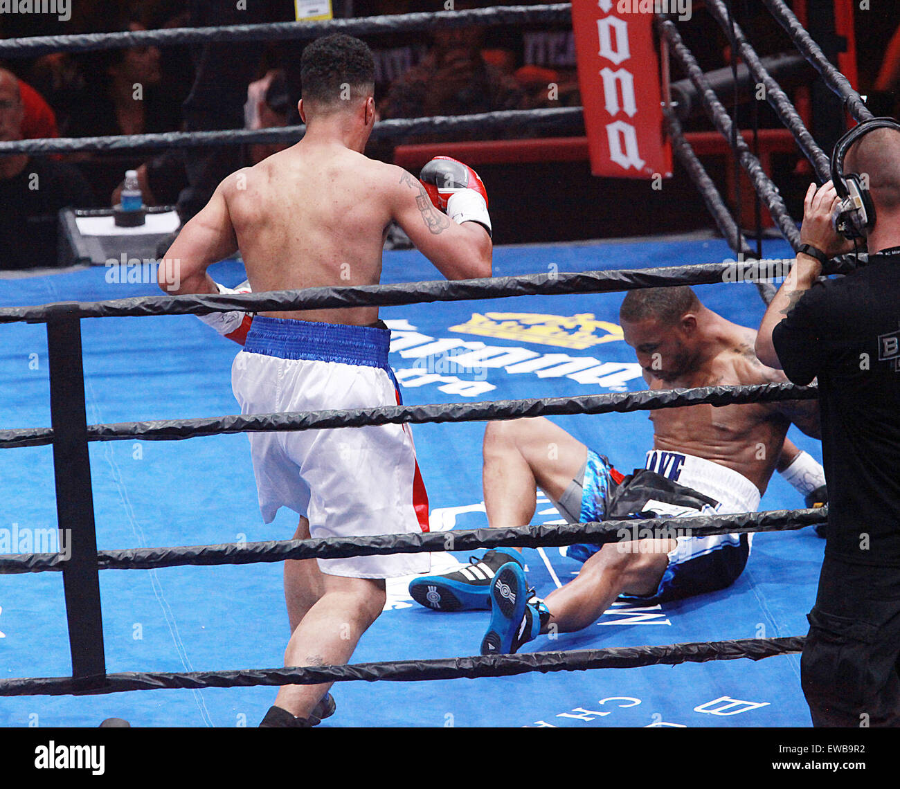 Las Vegas, Nevada, USA. 22nd June, 2015. Boxers J'Leon Love and Jason ...