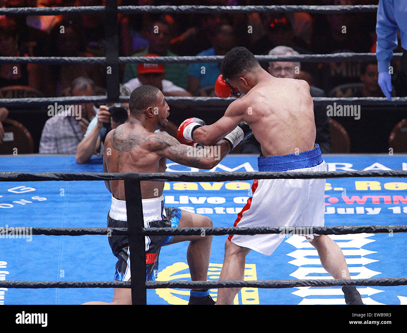 Las Vegas, Nevada, USA. 22nd June, 2015. Boxers J'Leon Love and Jason ...