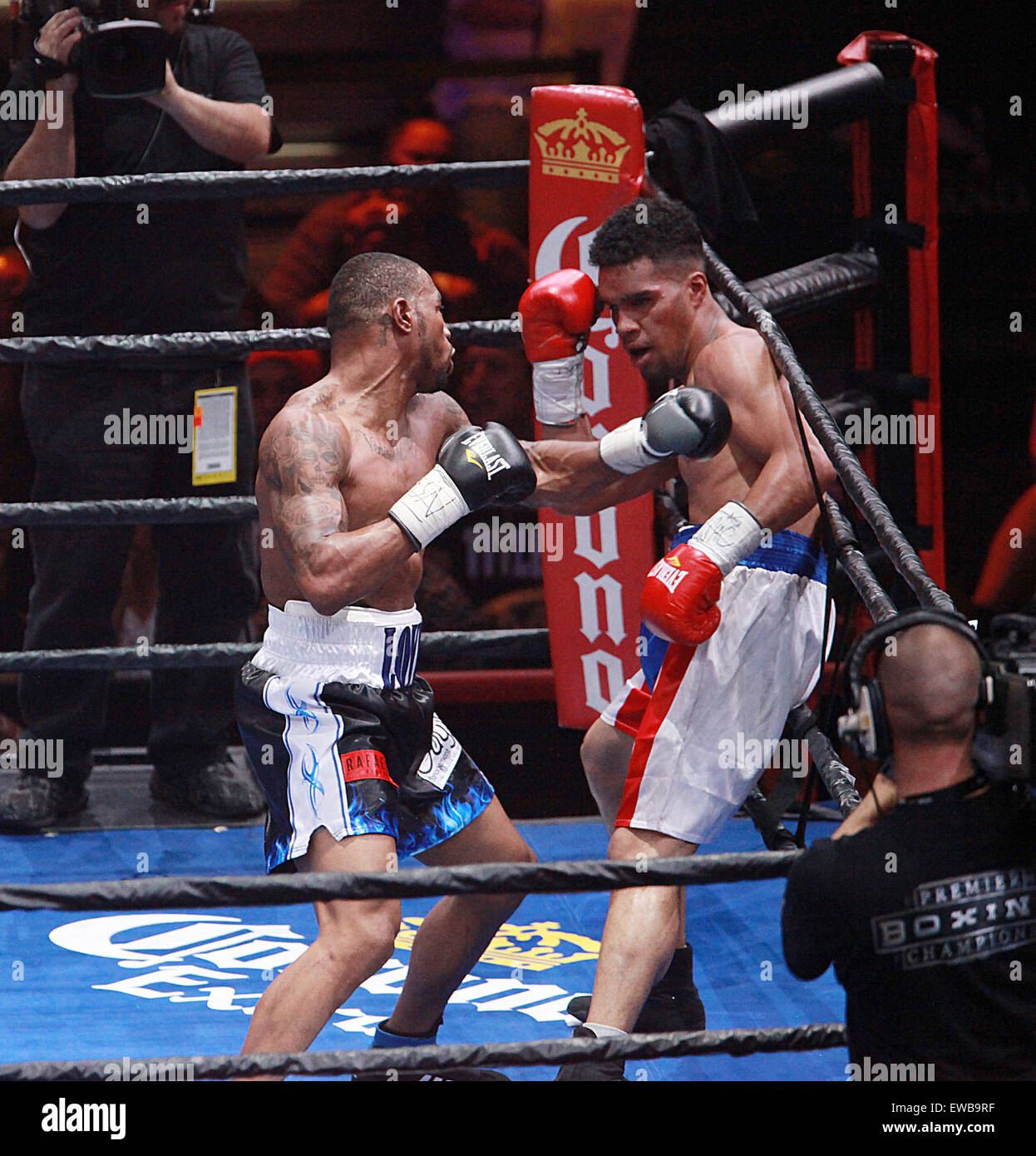 Las Vegas, Nevada, USA. 22nd June, 2015. Boxers J'Leon Love and Jason ...