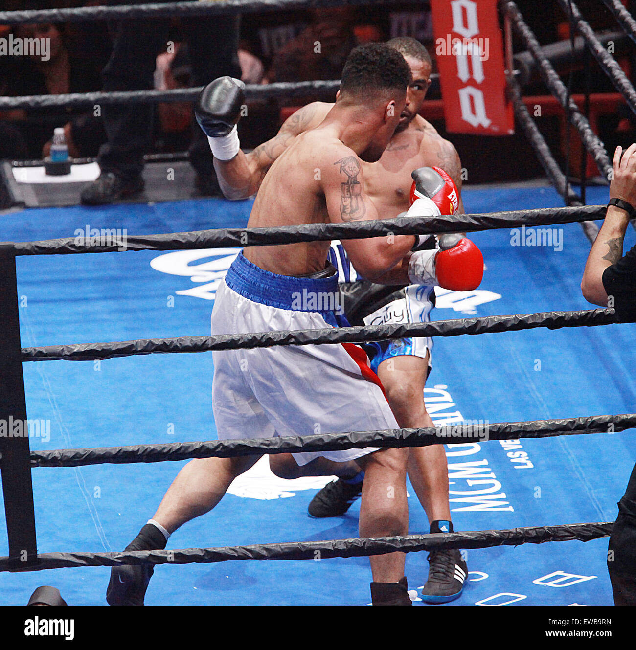 Las Vegas, Nevada, USA. 22nd June, 2015. Boxers J'Leon Love and Jason ...