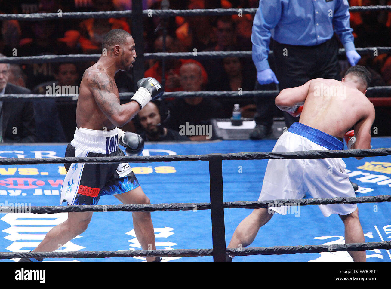 Las Vegas, Nevada, USA. 22nd June, 2015. Boxers J'Leon Love and Jason ...