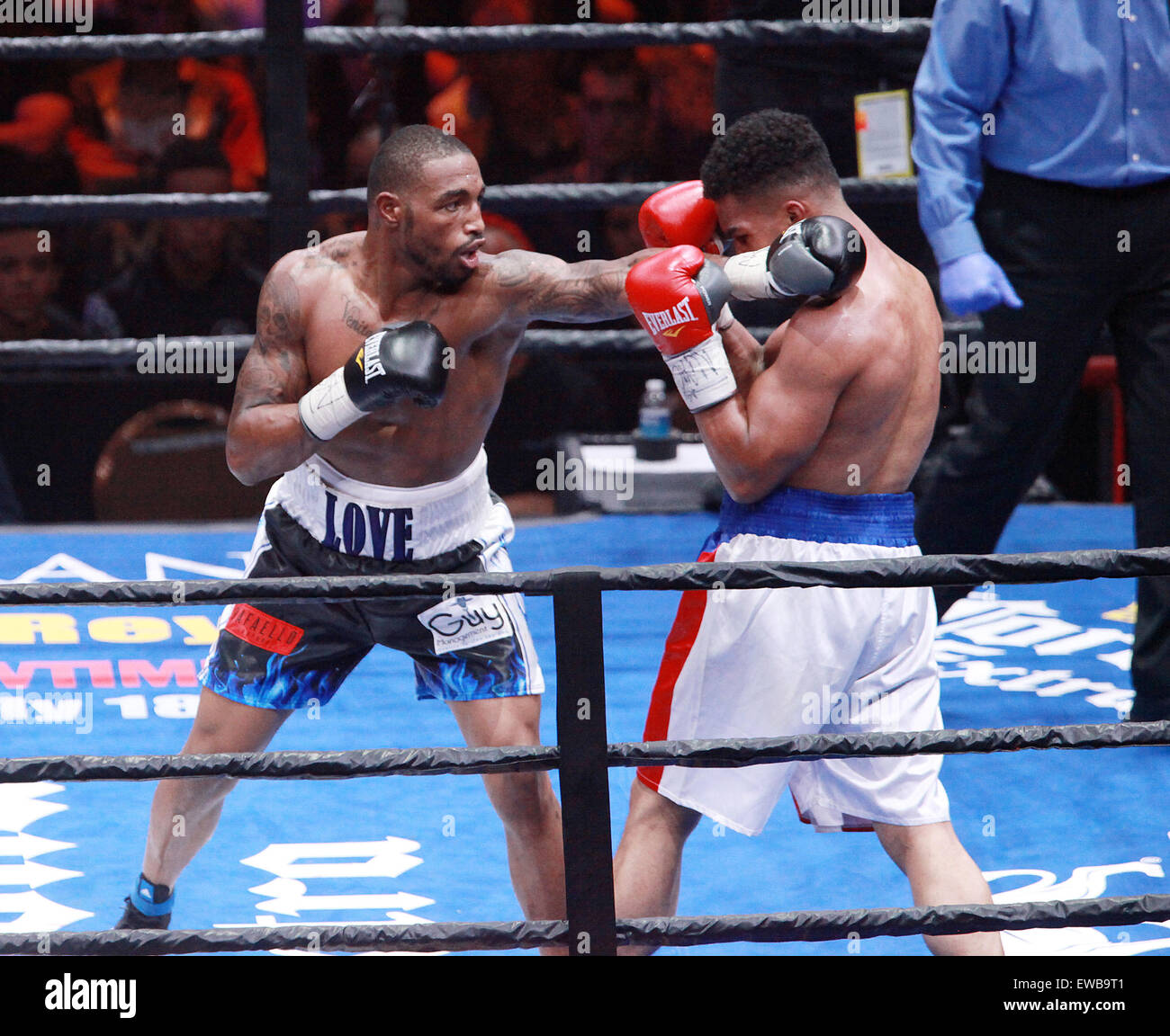 Las Vegas, Nevada, USA. 22nd June, 2015. Boxers J'Leon Love and Jason ...