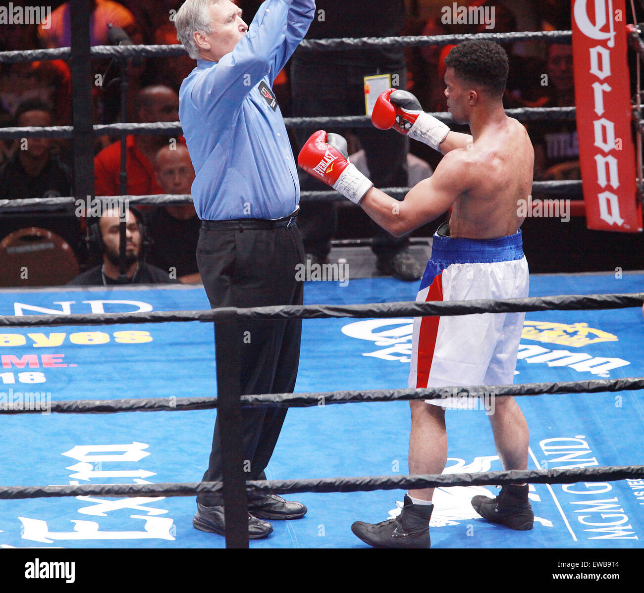 Las Vegas, Nevada, USA. 22nd June, 2015. Boxers J'Leon Love and Jason ...